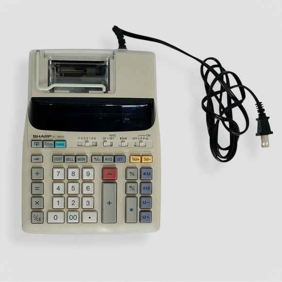 Sharp | Other | Sharp El81v Portable 12 Digit 2 Color Serial Printing ...